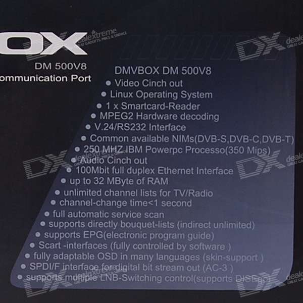 Dream DM Box DM500 V8 DVB S Standalone Linux – Wholesale Dream DM-Box ...