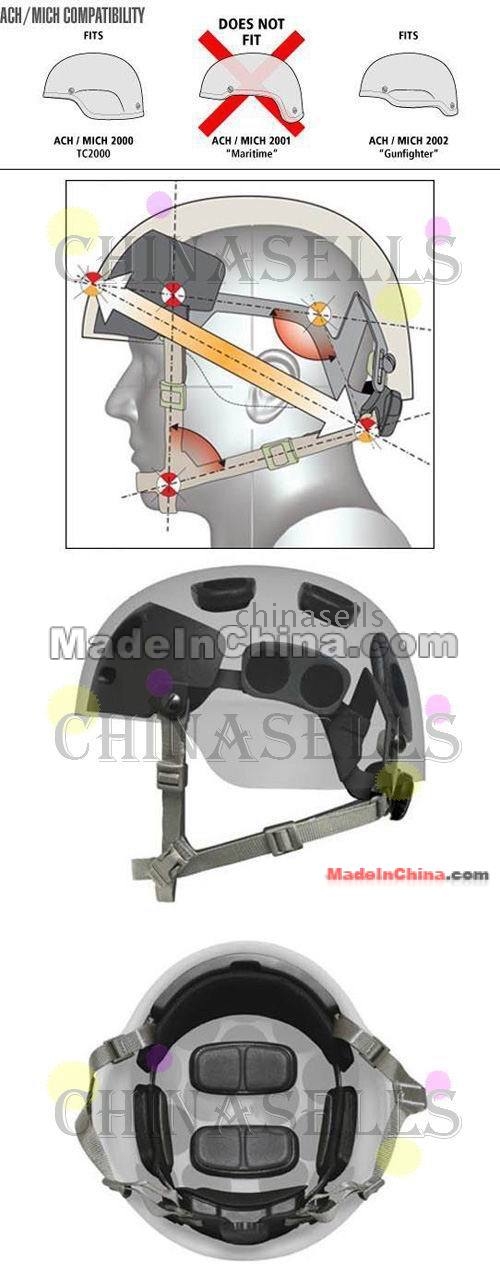 ACH Occ Dial Liner helmet kit ACH MICH 2000 2002 – Wholesale ACH Occ ...