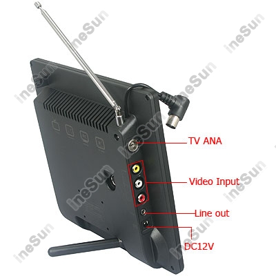 Portable 8 Inch TFT Color LCD VGA Port TV Remote – Wholesale Portable 8 ...