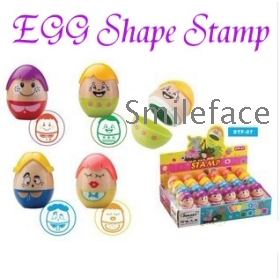 Buy Wholesale New egg shape toy stamp for children Self-inking stamp ...