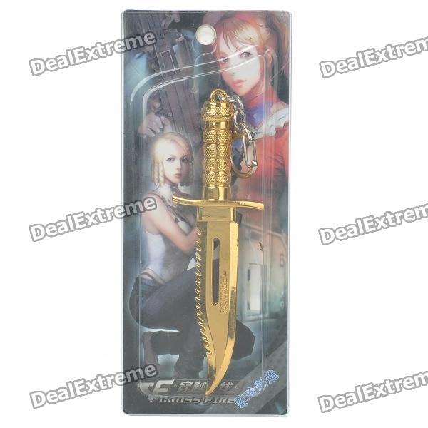Cool Zinc Alloy CrossFire Dagger Keychain Golden – Wholesale Cool Zinc ...