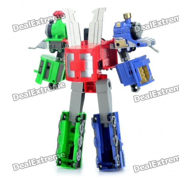 Robots Train Transformer Assembly Toy Red Green – Wholesale Robots ...
