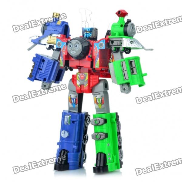 Robots Train Transformer Assembly Toy Red Green – Wholesale Robots ...