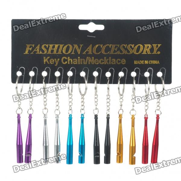Mini Aluminum Baseball Bat Style Whistle Keychains – Wholesale Mini ...