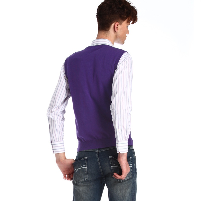 VANCL Classic Solid Sweater Vest MEN Royal Purple – Wholesale VANCL ...