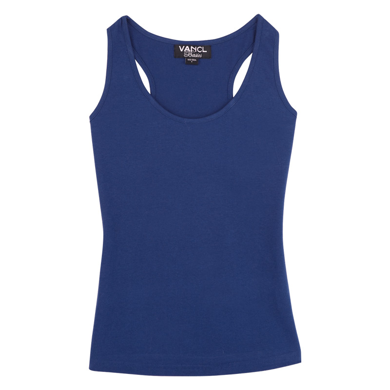 VANCL Solid Color Basic Tank Top True Blue SKU – Wholesale VANCL Solid ...