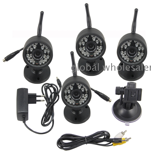 Wireless 4CH Quad DVR Security System Monitor 4 – Wholesale Wireless ...
