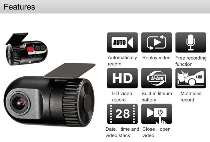 HD 720P Smallest Car Dash Camera Video Register – Wholesale HD 720P ...