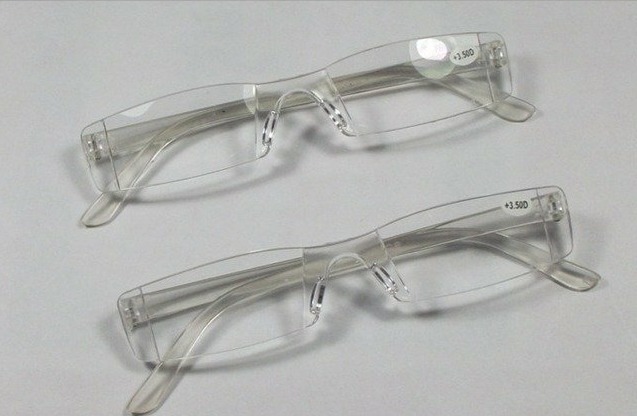 UNISEX Plastic reading glasses Transparent clear – Wholesale UNISEX ...