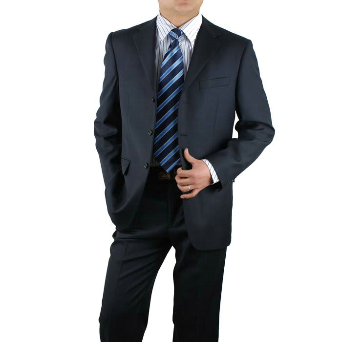 Luca Bertoni Men s Two button Wool Suit Black – Wholesale New Luca ...