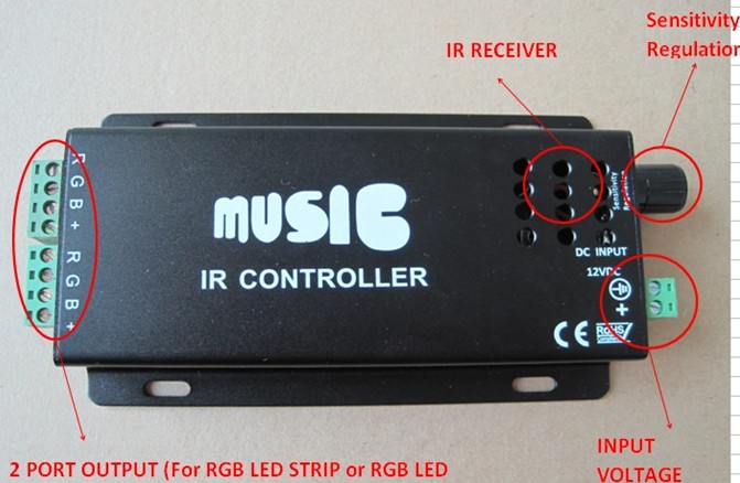 RGB LED Controller Music Sound active change – Wholesale RGB LED ...