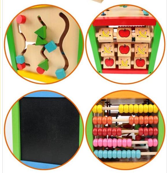 Wooden toys multi function intelligence box around – Wholesale Wooden ...
