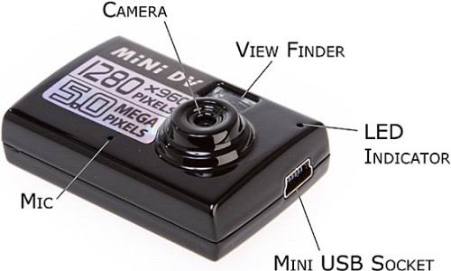 5MP HD Smallest Mini DV Spy Camera Recorder Webcam – Wholesale 5MP HD ...