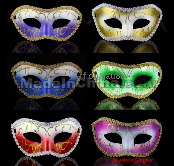 Simple Venetian Mask Carnival Mask Plastic Half – Wholesale Simple ...
