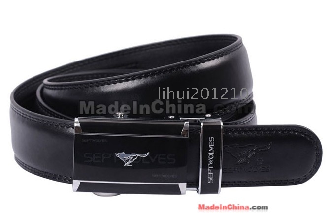 Seven Wolf automatic buckle belts man cowhide male – Wholesale Seven ...