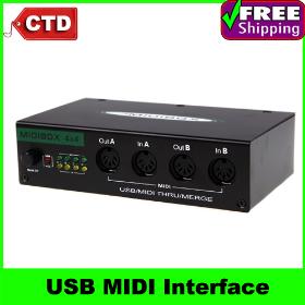 MIDI Box USB MIDI Interface 4i 4o MERGE 2i 4o 4 x – Wholesale High ...