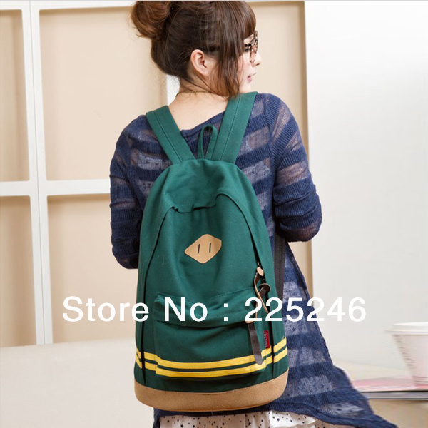 s Canvas Backpack Rucksack Pig Nose Student Book – Wholesale Free ...