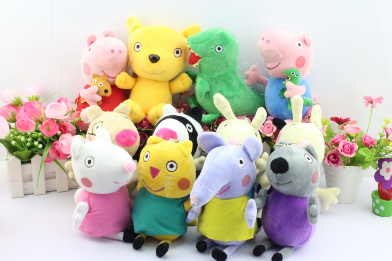 16pcs set Peppa pig Plush Doll Toy Peppa teddy – Wholesale New 16pcs ...