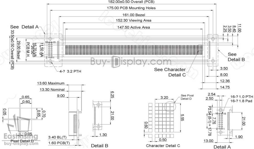 2pcs 4002 40x2 LCD Display Module Equivalent – Wholesale Free Shipping ...