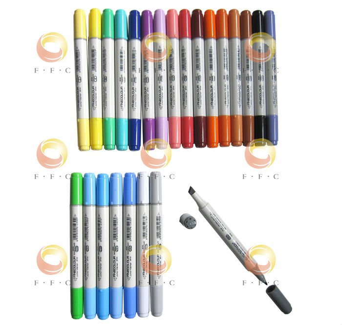 24 Color Set Finecolour Junior Marker a bag 2 3 – Wholesale Free ...