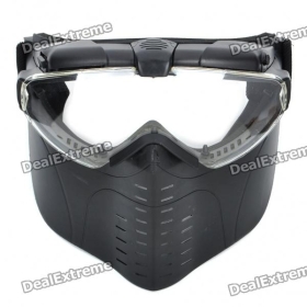 Buy Protective War Game Military Tactical Face Shield Mask with Built ...