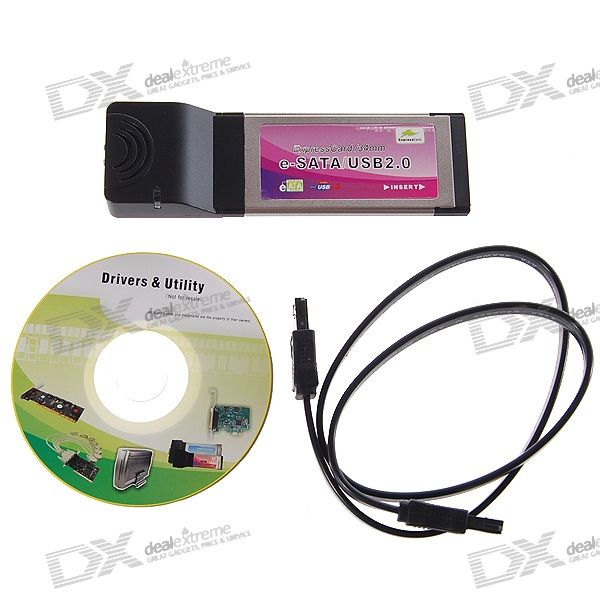 E SATA USB 2 0 ExpressCard Laptop Extension Card – Wholesale E-SATA ...