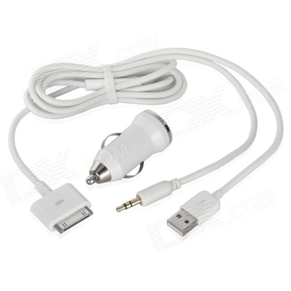 Car AUX Cable USB Male to 3 5mm Audio 30 Pin Male – Wholesale Car AUX ...