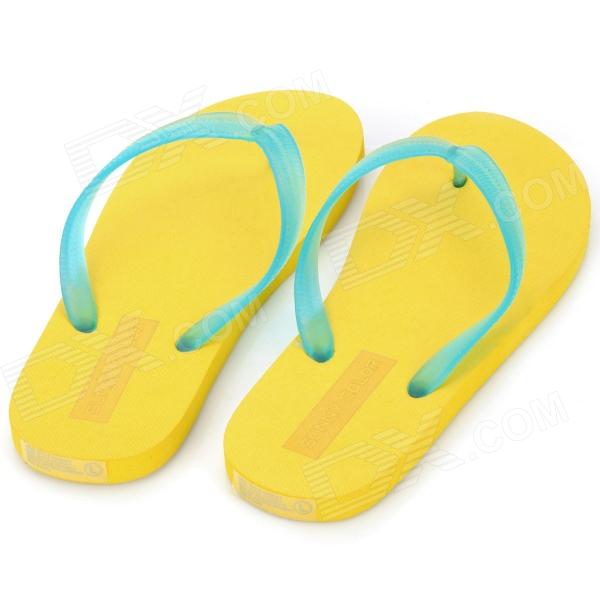 Glow the Dark Beach Flip Flops Slippers Yellow – Wholesale Glow-in-the ...