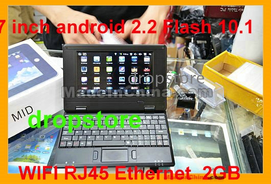 2PCS Newest 7 inch Mini Laptop WIFI WM8650 OS 2 2 – Wholesale 2PCS ...