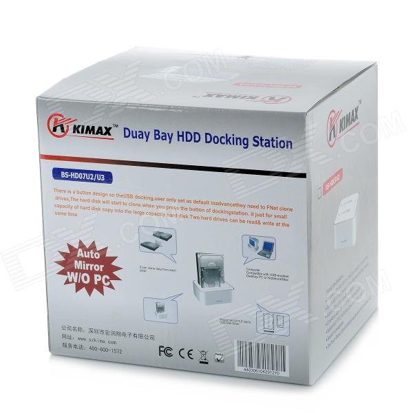 KIMAX BS HD07 U3 USB 3 0 Dual Bay SATA HDD Docking – Wholesale KIMAX BS ...