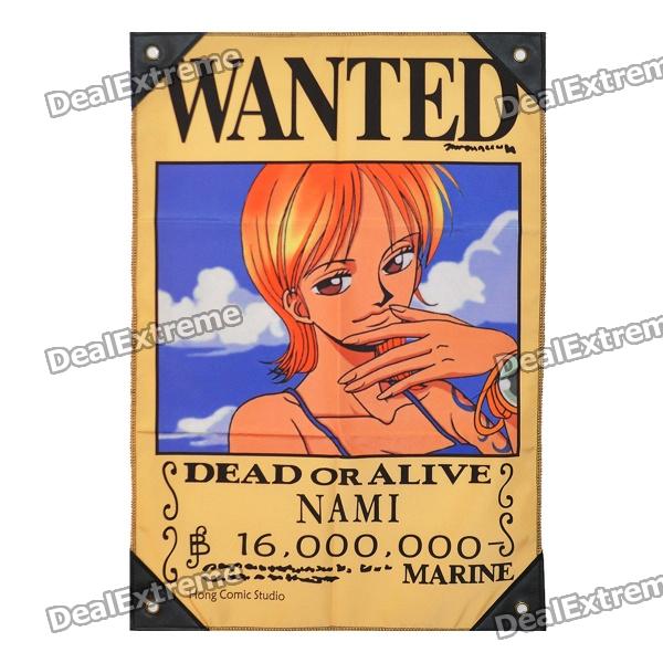 One Piece Nami Dead or Alive Wanted Flag SKU – Wholesale One Piece Nami ...