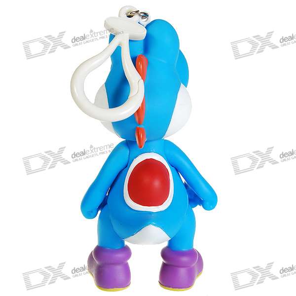 Cute Super Mario Figure Keychain Toy Yoshi Blue – Wholesale Cute Super ...