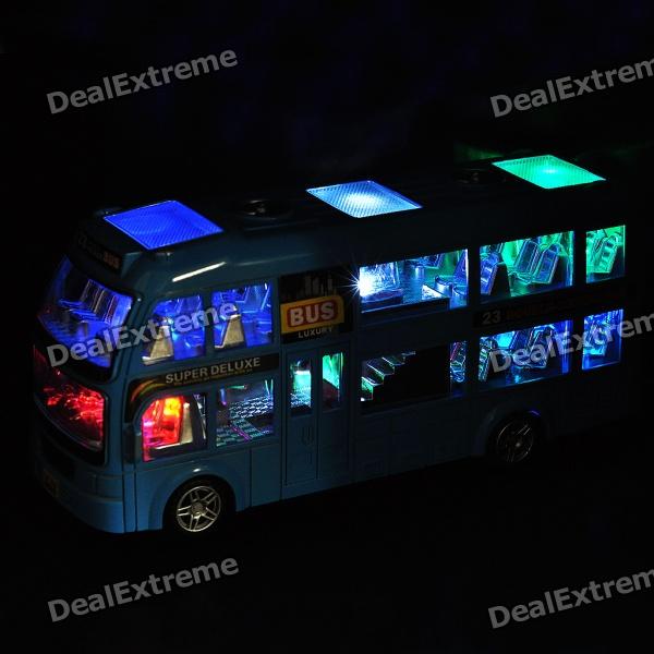 Double decker Bus Toy Light Sound Effects 3 x AA – Wholesale Double ...