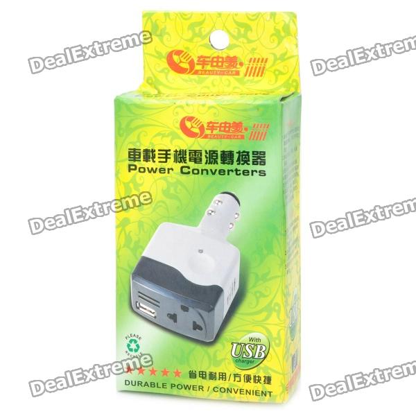 USB 2 flat pin AC Socket Car Charger Power Adapter – Wholesale USB + 2 ...