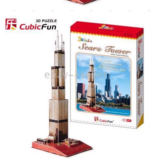 3D Puzzle Cubic Fun Sears Tower Famous – Wholesale - 3D Puzzle Cubic ...