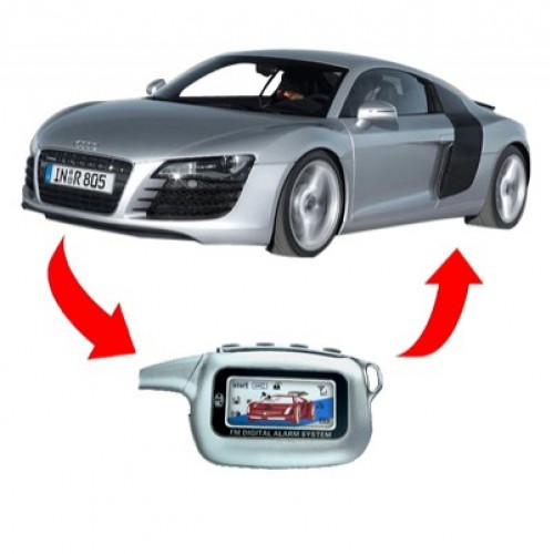 PLC LCD Display Two Way Car Alarm Systems FM A8 – Wholesale PLC LCD ...