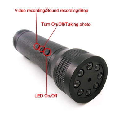 SPY Flashlight Infrared Night Vision Camera – Wholesale SPY Flashlight ...