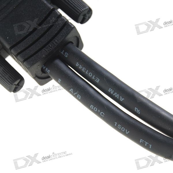 DVI 60 PIN to 2 VGA 15 PIN 1 to 2 Cable for End – Wholesale DVI 60-PIN ...