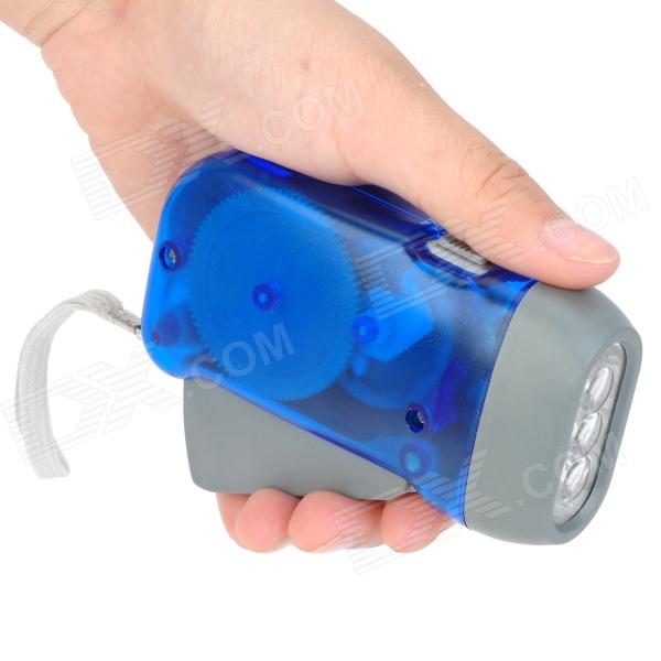 Hand Crank Battery Dynamo White 3 LED Flashlight – Wholesale Hand Crank ...