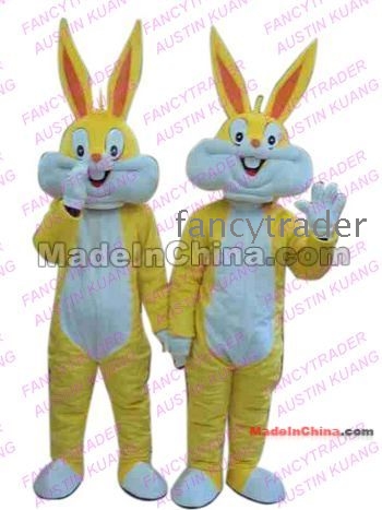 Yellow Bugs Bunny Mascot Costume Yellow Rabbit – Wholesale Yellow Bugs ...