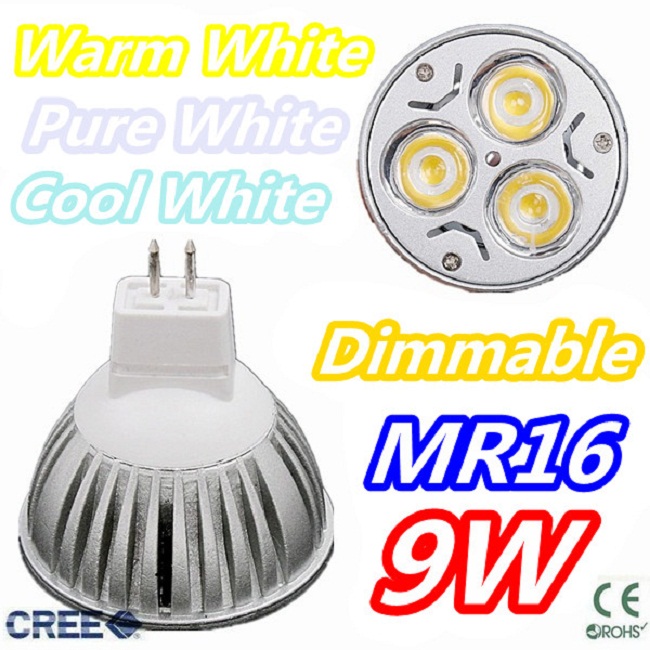 80pcs power CREE LED MR16 3x3W 9W 12V Dimmable – Wholesale 80pcs/lot ...