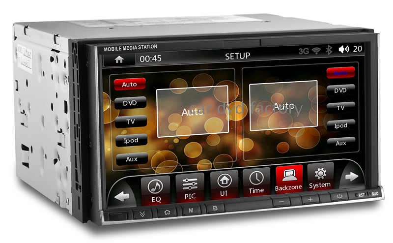 Android double din Car GPS navigation with FM/AM radio,DVD player,surf ...