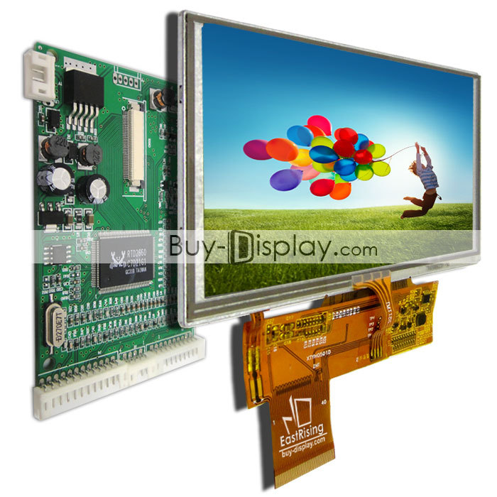 5 800x480 Color TFT LCD Module Display w VGA AV – Wholesale 5" 800x480 ...