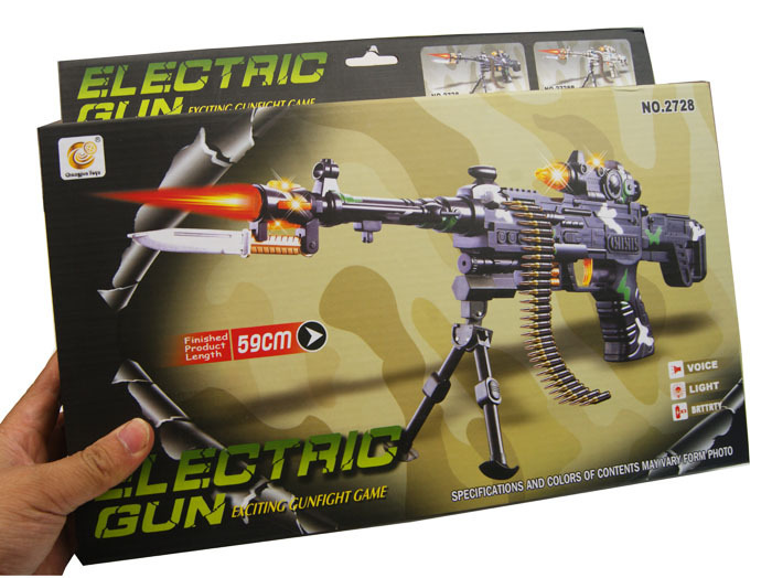 Fashion 59CM Electric Music Toy Machine Guns For – Wholesale New ...