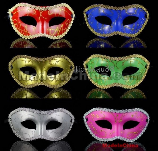 Simple Venetian Mask Carnival Mask Plastic Half – Wholesale Simple ...